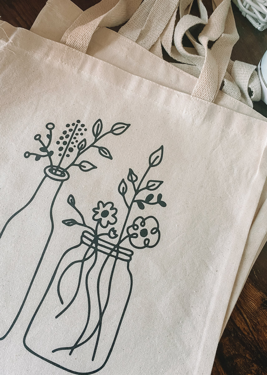 Flower vase tote – Jayden Collections